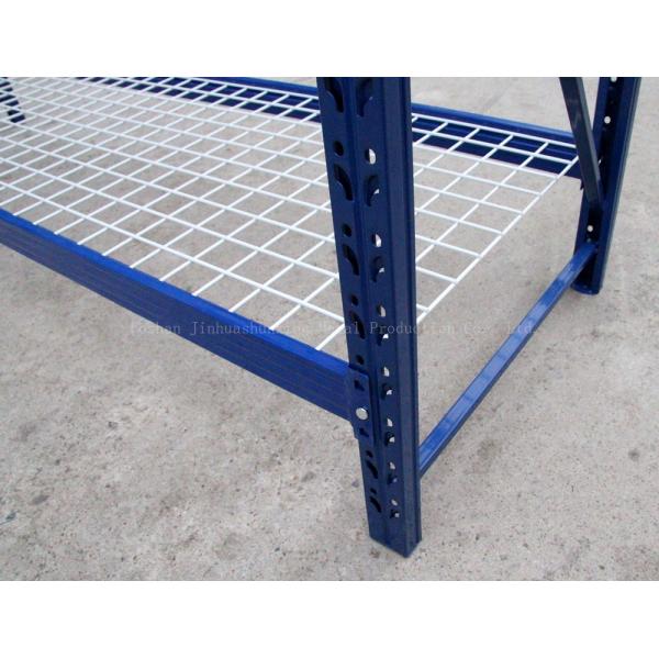 Quality 1880mm Length 600mm Width Warehouse Storage Shelves Blue Color for sale