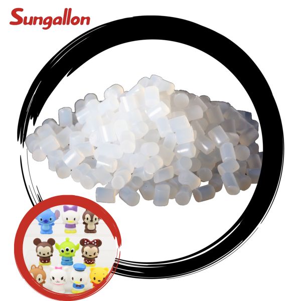 Quality Sungallon Paintable TPR Raw Material TPE Elastomer Material for Toy Figurines Eco-Friendly for sale