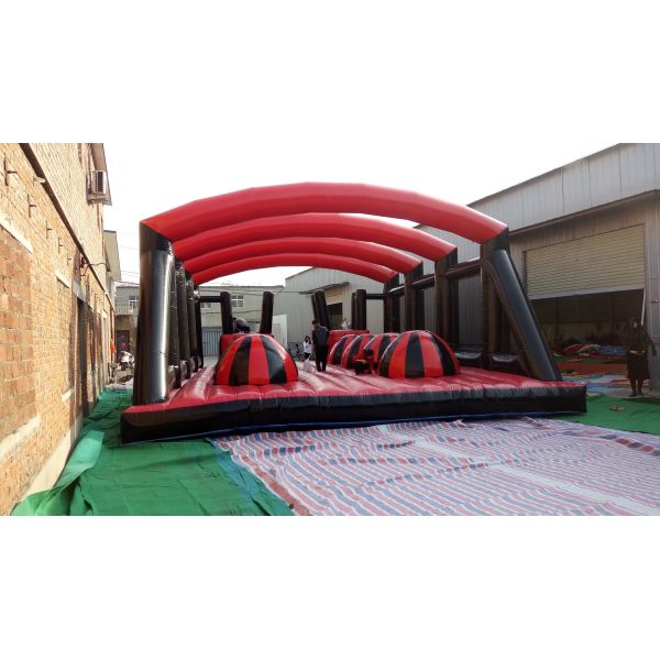 Quality Amusement Park Equipments Interactive Inflatable Obstacle Course for Kids and for sale