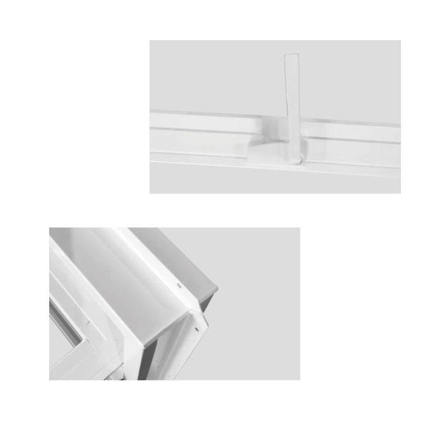 Quality Casement UPVC Hopper Window Apricot Profile Waterproof for sale