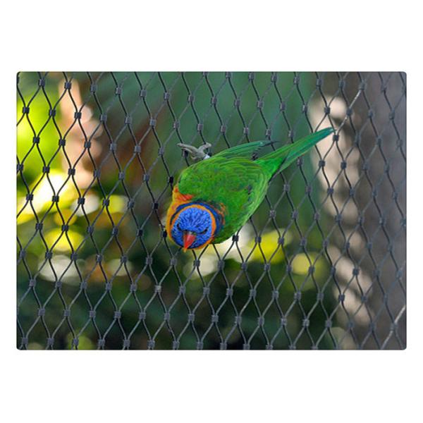 Quality Stainless Steel Ferrule Wire Rope Mesh Netting For Animal Enclosure for sale
