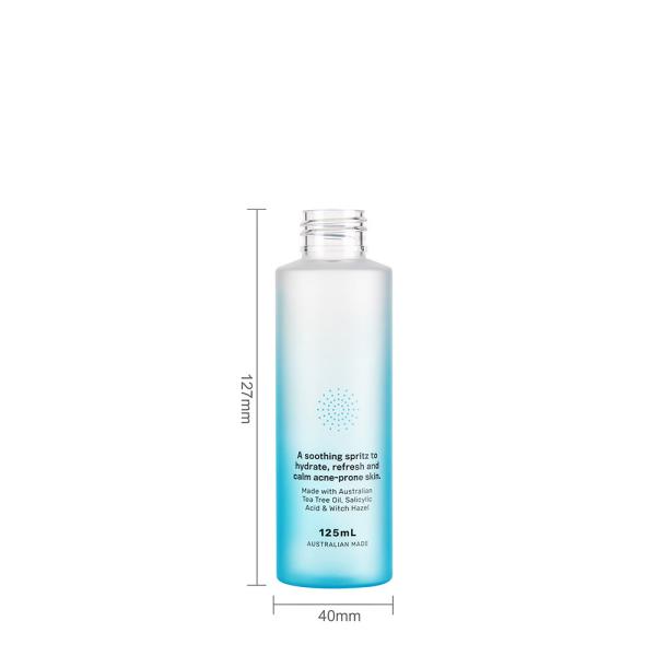 Quality Portable 120ml Plastic Spray Bottles Matte Finish UV Screen Printing for sale