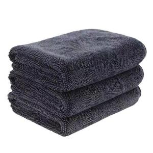 Quality thick 1200gsm Microfiber Car Cleaning Cloth Plain Solid Color Super Water for sale