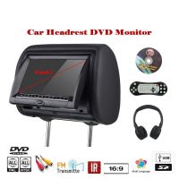 Quality Pillow TFT LED Car Headrest DVD Monitor Custom Made Language Menu Remote Control for sale