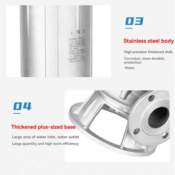 Quality Stainless Steel Non Clogging Submersible Sewage Pump Station 220V for sale