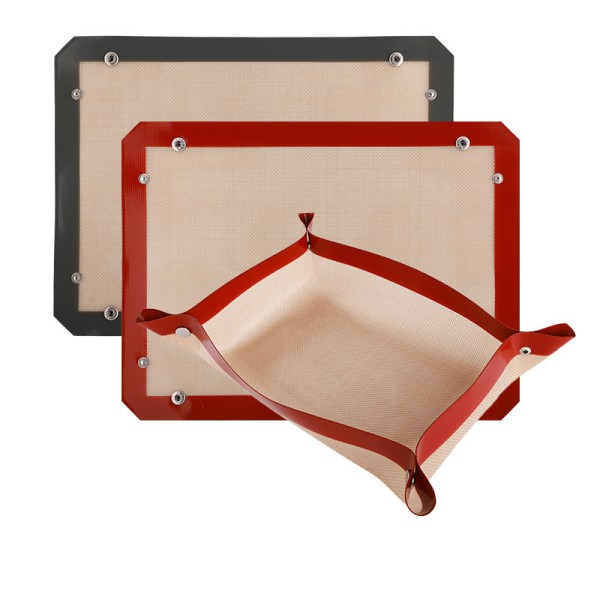 Quality Factory Non-Stick Silicone Baking Mat with Button Fastening Tape, Reusable Heat Resistant Baking Pad for Oven, Wholesale for sale