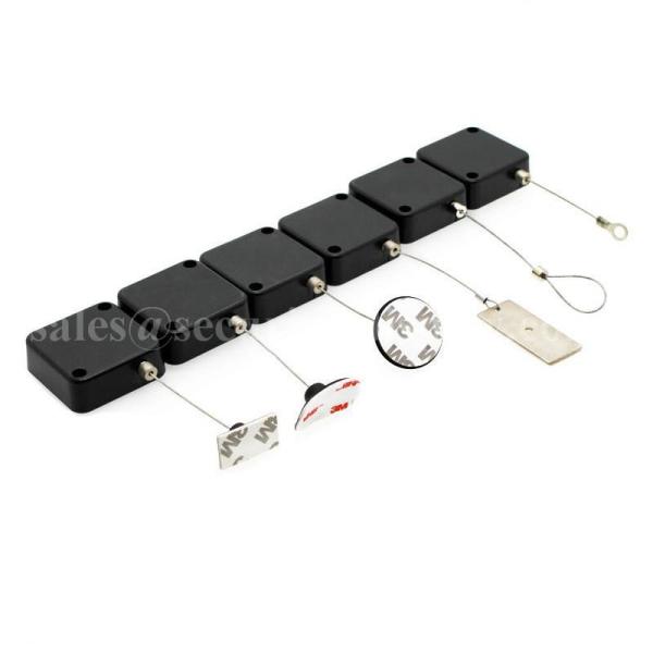 Quality ABS Shell Anti Theft Cable Retractor With 3M Sticker for sale