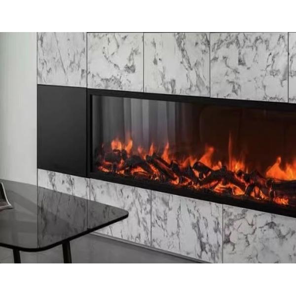 Quality Brown Electric Fireplace With Added Moisture Humidifier And Overheating for sale