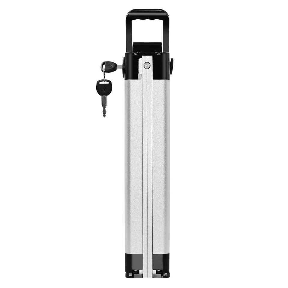 24V 48V Aluminum Case Silver Fish Seat Tube Ebike Rechargeable Battery Replacement Battery E-Bike Battery 36V 12ah 432wh Silverfish Ebike 4 Pin with Charger