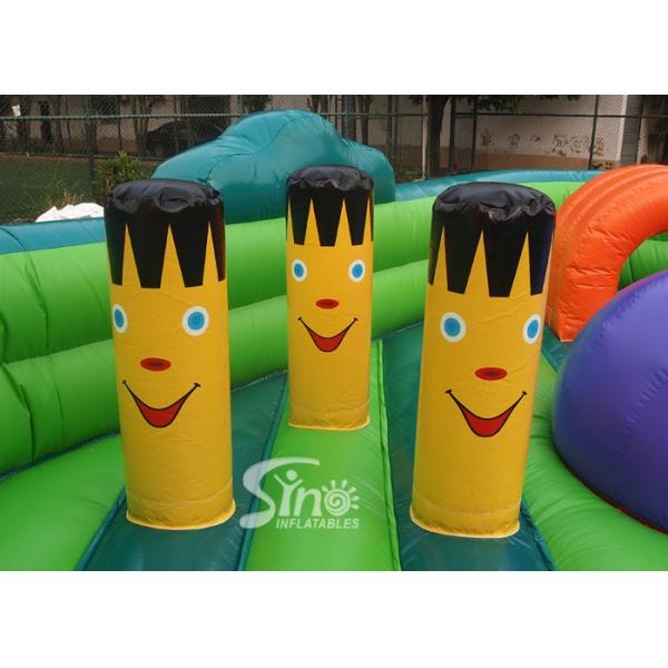 Quality 25'x18' indoor big tiger inflatable toddler bouncy castle made of lead free for sale