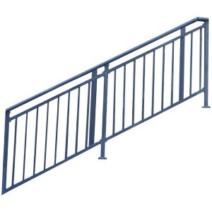 Quality Customized Modern Aluminum Stair Handrail 3 Rail Outdoor Fence 316Lss for sale