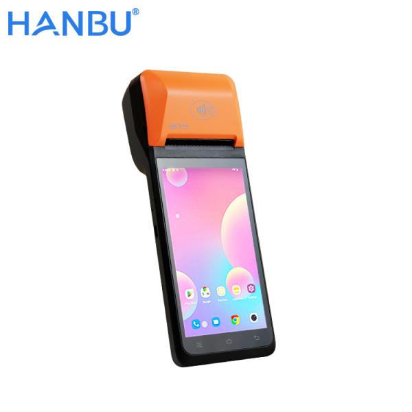Quality SC9863 Processor Mobile POS Orange POS Machine With Printer for sale