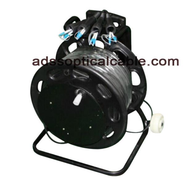 Quality Military Tactical Fiber Optic Cable With TPU 2 4 6 Core 9/125um Tight Buffer for sale