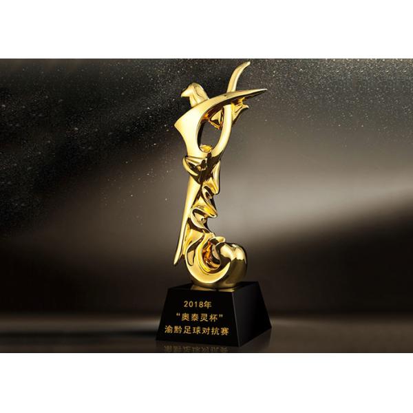 Quality Poly Resin Material Award Cups Trophies With Abstract Figure Design for sale