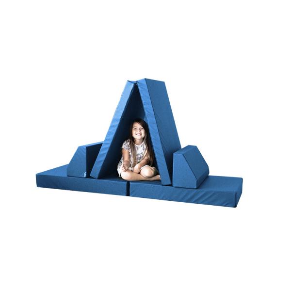 Quality Soft Furniture Playset Microsuede Modular Foam Play Couch 6 Piece for sale