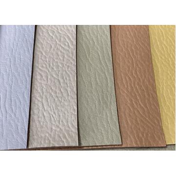 Elastic PU Leather Upholstery Fabric Eco Friendly Water Resistant