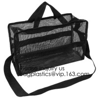 Quality Nylon Mesh Net Cosmetic Bag, Mesh Make Up Bag,Eco -friendly material cosmetic for sale