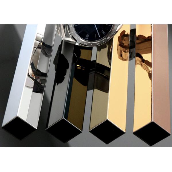Quality Commercial Stainless Steel Wall Corner Guards 2x2 8K Mirror Effect for sale