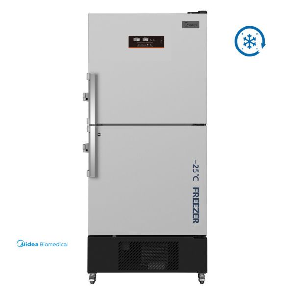 Quality MD-25L518 Coated Steel Internal Material Biomedical Upright Freezer 518L With Direct Cooling Feature for sale