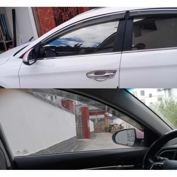 Quality NASIDO MS20 Bright Black Metallic Film Car Window Tint 90%IRR UV Blocking for sale
