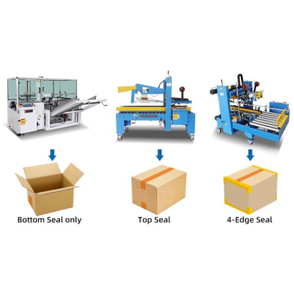 Quality Automatic Flaps Sealing Machine for Food Industry Packing Line Carton Case Box for sale