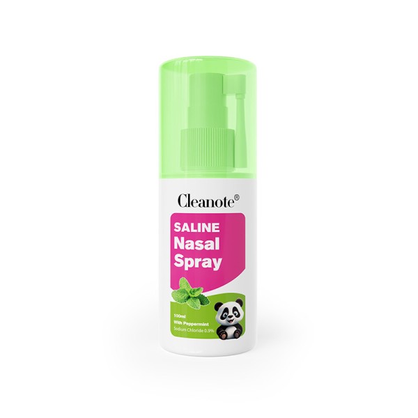 Quality Cleanote Saline Nasal Spray 0.9% NaCl 100ml With Peppermint For Rhinitis  Cold Congested Irritated Nasal Refreshing for sale