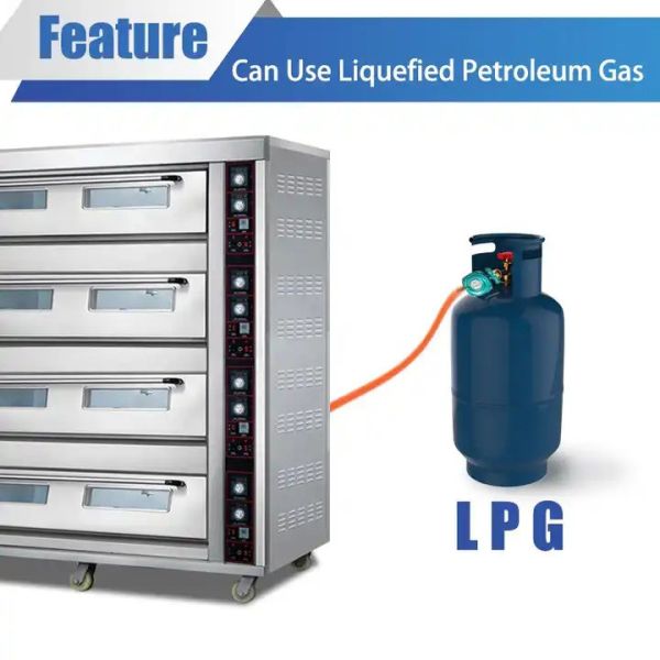 Quality Multi-Functional 4 Layers 12 Trays Gas Oven MFA-412L Independent Temperature Control for sale