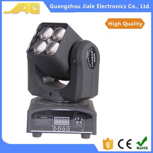 Quality New 4pcs 10w  4in1 Led Mini Moving Head Light Wash Zoom Light Dj Lights for sale