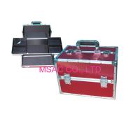 Quality Waterproof Aluminum Makeup Vanity Case , Makeup Carrying Case With Two Locks for sale