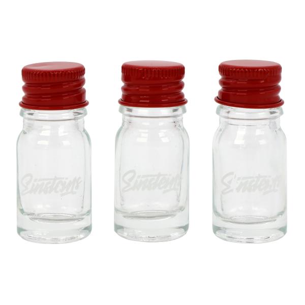 Quality Leakfree Mini Clear Glass Bottle with Metal Lid for Liquid Oil Cosmetics for sale