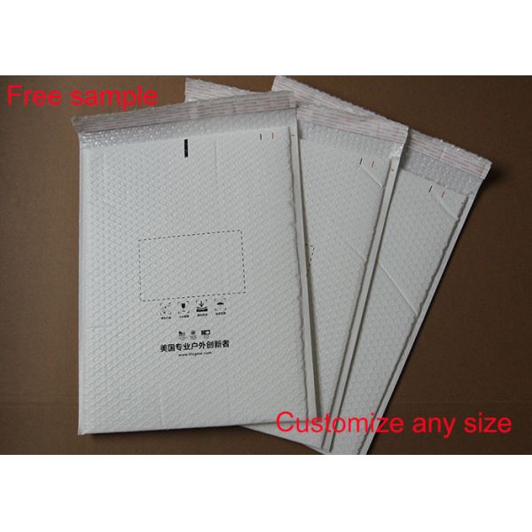 Quality Shock Resistant Poly Bubble Mailers , Bubble Mailer Envelope With White Color for sale