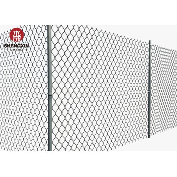 Quality Round Post 1.8m Chain Link Mesh Fence PVC Coated Diamond Shape for sale