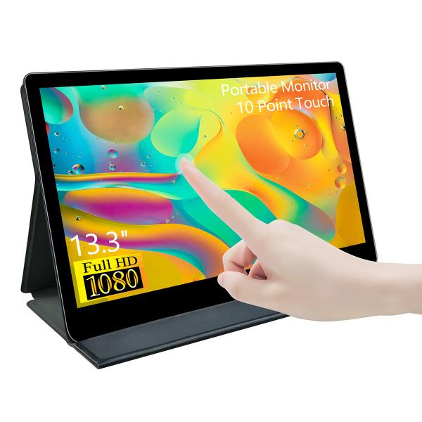 Quality 16:9 Aspect Contrast 800:1 Full View 13.3inches Desktop Slim Portable Monitor for sale
