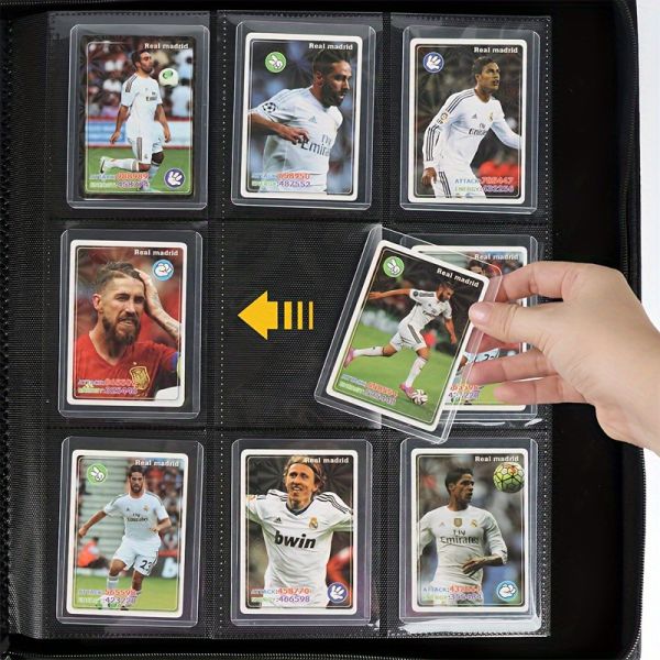 Quality Wholesale 9 Pockets Top Loader Binder Large Capacity PU Leather Photo Card for sale