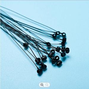 Quality Black Security Loop Tag Fastener , Barrel Ends Plastic Snap Lock Pin Loop for sale