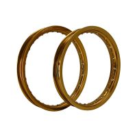 Quality Gold Latest Retro Anodization 14x1.40 Motorcycle Wheels for sale