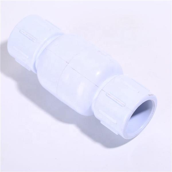 Quality 4" PVC Non Return Swing Check Valve STANDARD Length and PP Ball for Sump Pump for sale