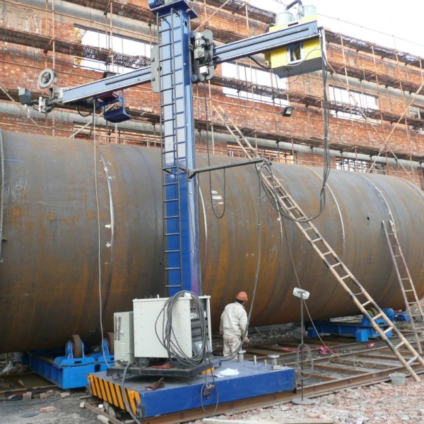 Quality Custom Column Boom Welding Machine With Ladder Marine Building for sale
