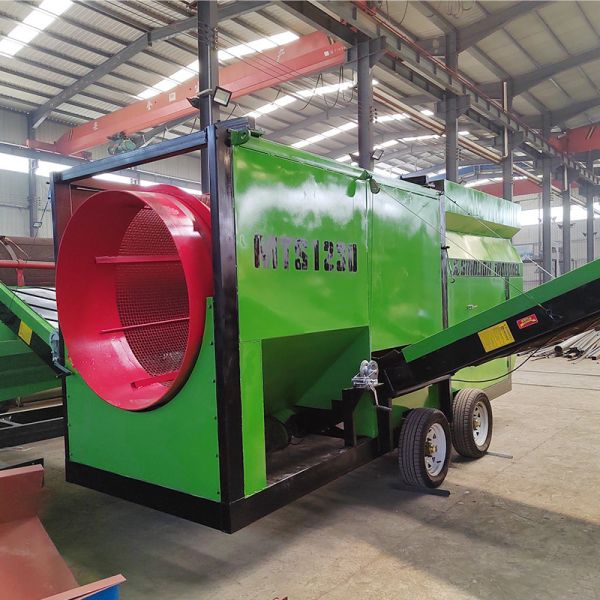 Quality 60m3/h Capacity Gold Roller Vibrating Screen Compost Drum Sieve Machine for for sale