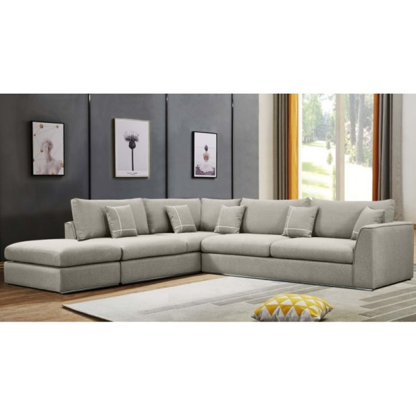 Quality Convertible Folding Luxury Corner Sofa Practical Adjustable Height for sale