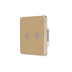 Quality WiFi 240V 2 Gang Tuya Smart Switch With Google Alexa Voice Control for sale