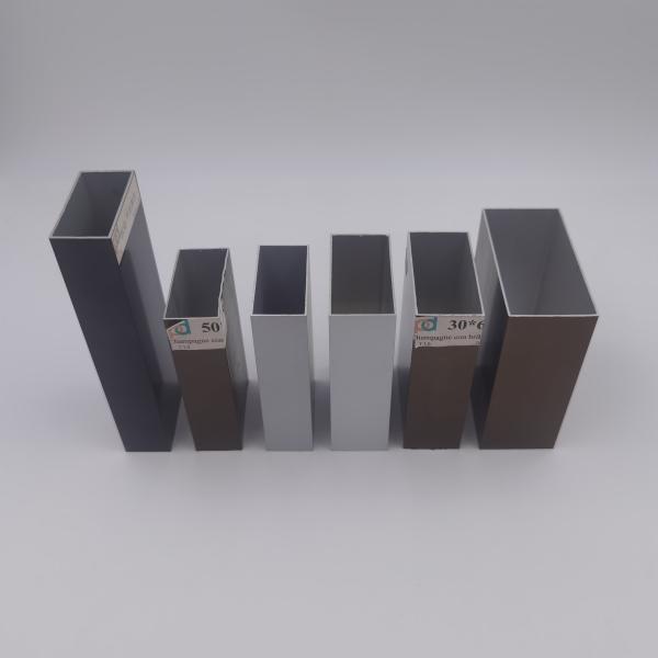 Quality ISO 9001 Extruded Aluminum Tubing Profiles Rectangular Round 40 x 40 for sale