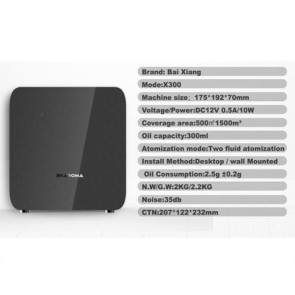 Quality Electric Silent Aroma Scent Diffuser Aromatherapy Metal Black for sale