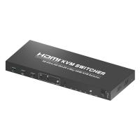 China Metal Housing 4 Port 30Hz HDMI DP KVM Switch factory