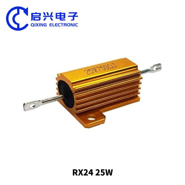 Quality RX24 Gold Aluminum Case Resistor 25w 47 ohm for sale
