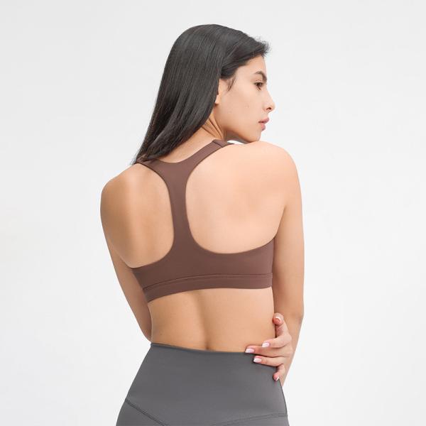Quality Double Shoulder Straps Y-shaped Back Women Sports Bra Running Vest for sale