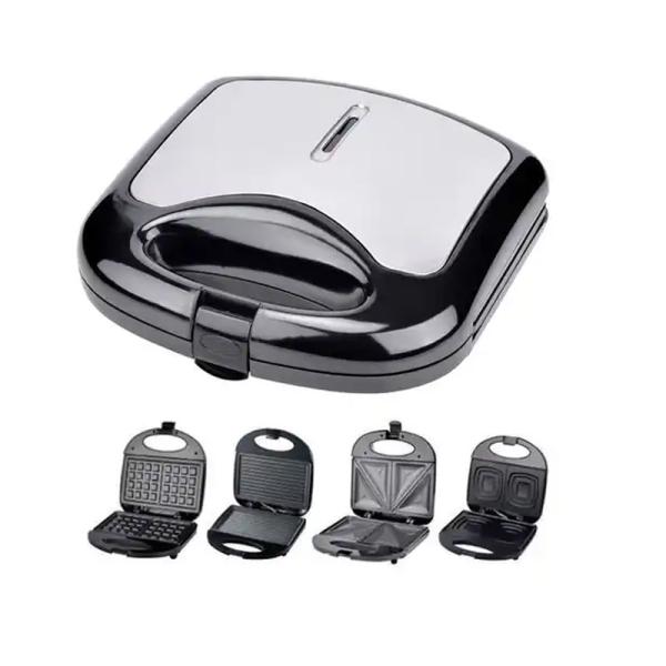 Quality 2 Slice Sandwich Maker Machine Stainless Steel Waffle Grill Plates for sale