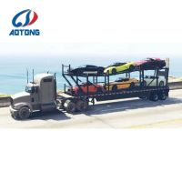 Quality Transport Cars Effortlessly Heavy Duty Semi Trailer with 4 Car Carrier in for sale