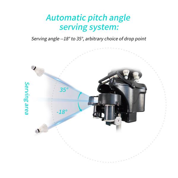 Quality 140KM/H Portable Badminton Shuttlecock Shooting Machine DC12V for sale