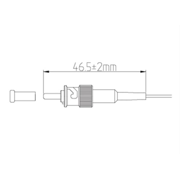 Quality ST APC 0.9mm Single Mode Yogel Fiber Optic Patch Cords for sale
